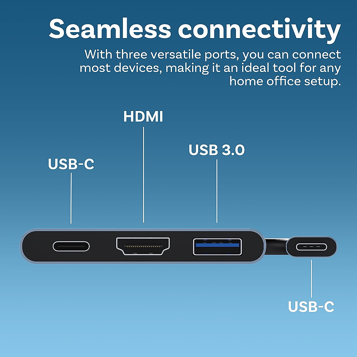 MMOBIEL HDMI Type C HUB Adapter - USB C to HDMI Adapter - USB 3.1/3.0 Charging Port Converter Compatible with MacBook Pro Samsung Galaxy S25/S24/S23/S22/S21 Note 20/10/9 Series - Grey Aluminium
