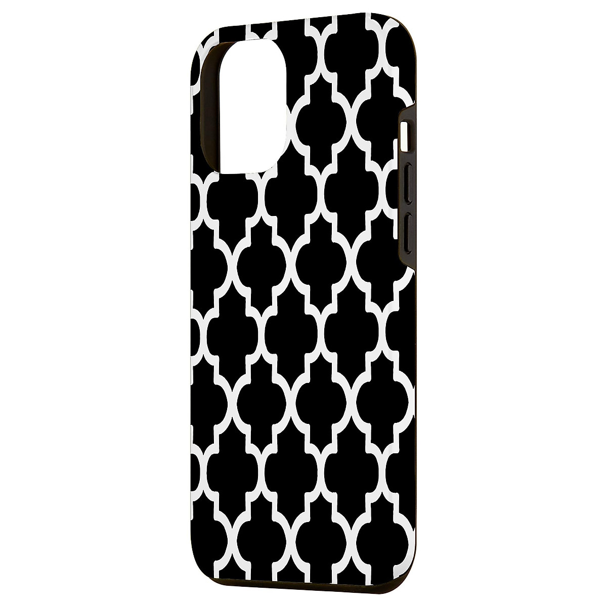 iPhone 13 Pro Max Quatrefoil Pattern White Case