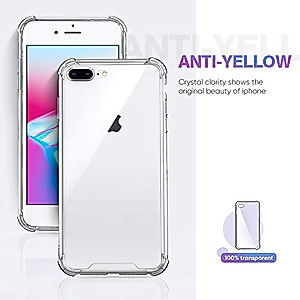 ORIbox Case Compatible with iPhone 7 Plus Case, Compatible with iPhone 8 Plus Case, with 4 Corners Shockproof Protection
