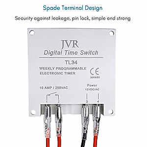 12V Timer Switch - Programmable, DC/AC/Solar Battery Powered | 12 Volt Timer Relay