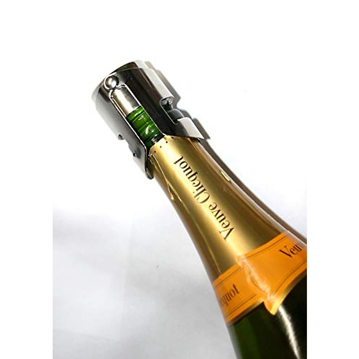 Champagne Sealer Stopper, BGMAX 3 Pack Stainless Steel Sparkling Wine Bottle Plug Sealer Set with a Longer Sealing Plug, Gifts Accessories for Champagne