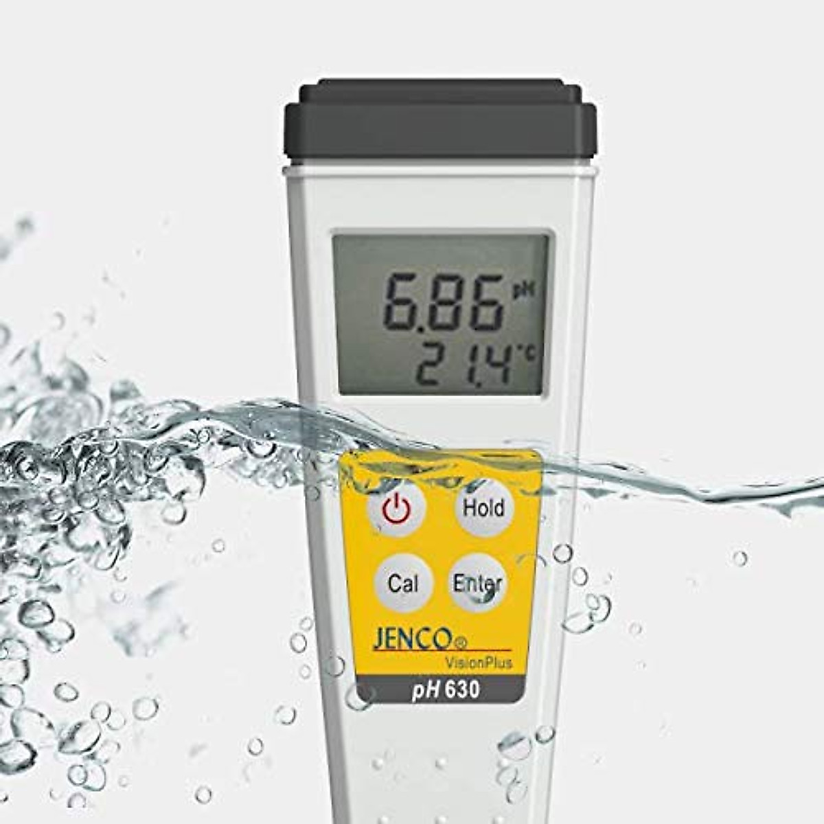 JENCO pH630F Digital pH Thermometer & Water Quality Tester for Drinking Water, Pool, Spa and Aquarium, Professional lab Quality, pH 0.01