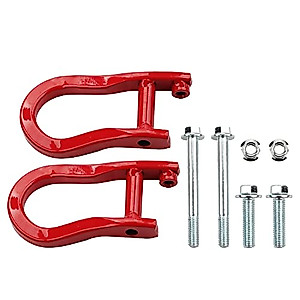 Front Tow Hooks Compatible with 2007-2019 Chevy Silverado GMC Sierra 1500 2019 Chevy Silverado GMC Sierra 1500 LD Replace 84192871