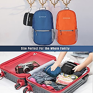 ZOMAKE Ultra Lightweight Hiking Backpack 20L - Water Resistant Small Backpack Packable Daypack for Women Men(Navy Blue)