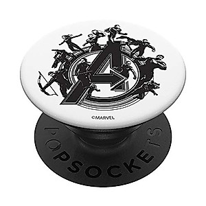 Marvel Avengers Endgame Hero Logo Wrap Around PopSockets PopGrip: Swappable Grip for Phones & Tablets