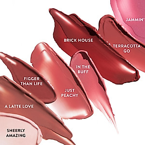 LAURA GELLER NEW YORK Jelly Balm Moisturizing Tinted Lip Balm - In the Buff - Hydrating Vitamin E - Semi-Shine Finish