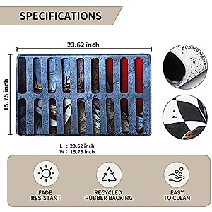 3D Stereo Vision Clown Door Mat Living Room Bedroom Coffee Table Mat Generic Halloween Carpet（15.6×23.6 INCH） (Color19)