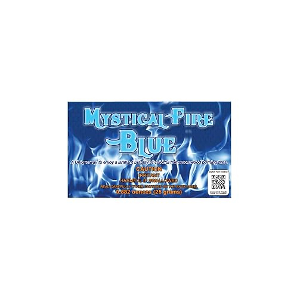 Mystical Fire BLUE Campfire Fireplace Colorant Packets (12 Pack, Mystical Fire Blue)