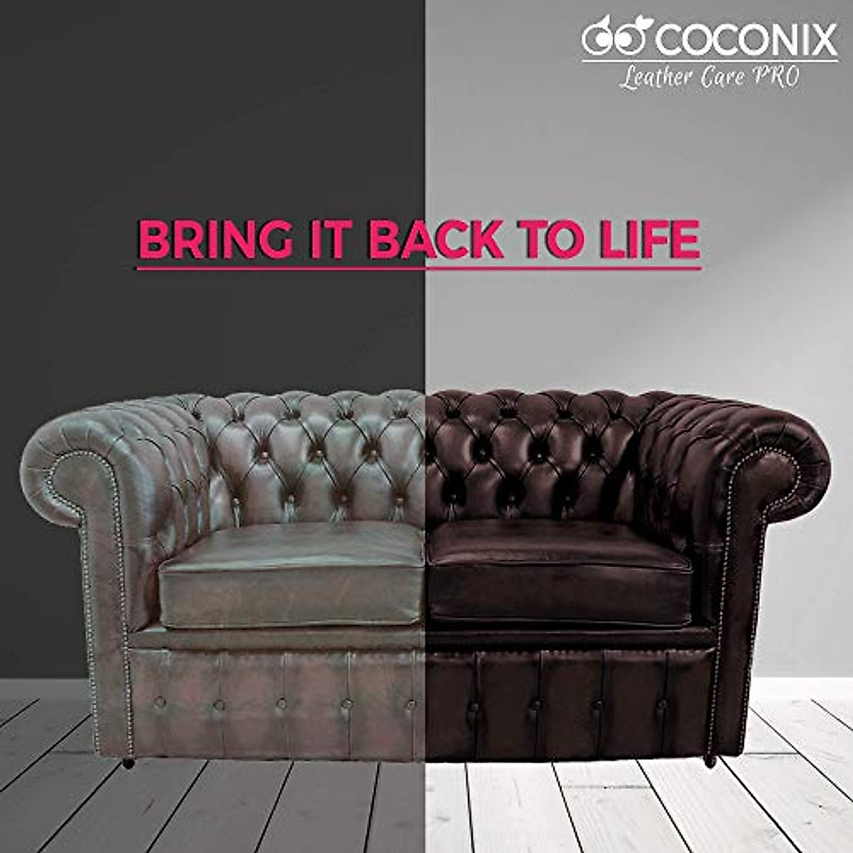 Coconix Vinyl and Leather Repair Kit and Brown Leather and Vinyl Repair Kit Set