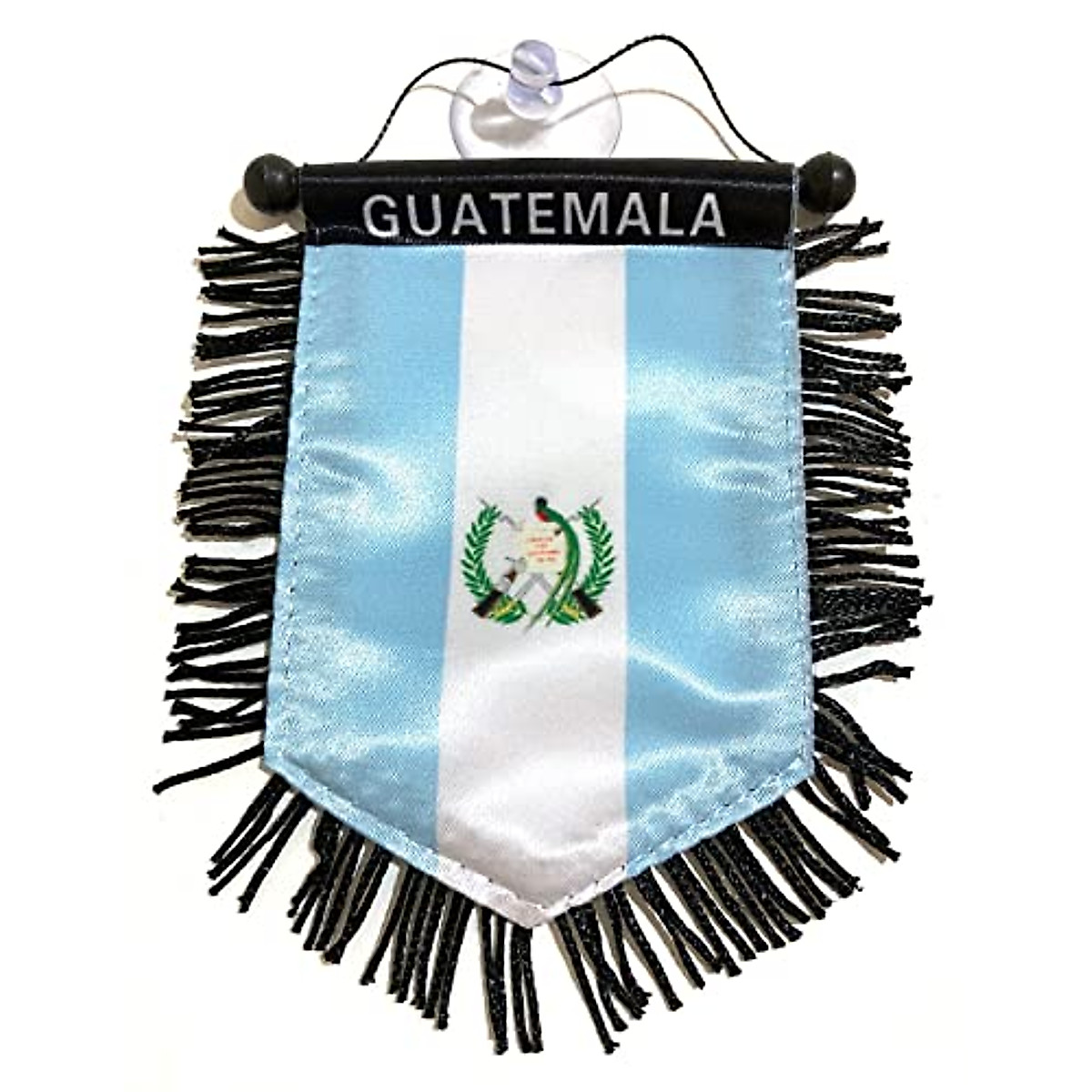 PRK 14 Guatemala Guatemalan Flags for Cars Decals Sticker Small Rearview Mirror Automobile Accessories Homes Design Hanging Mini Banners Windows Sticks to Glass Quality Made Mini Banners