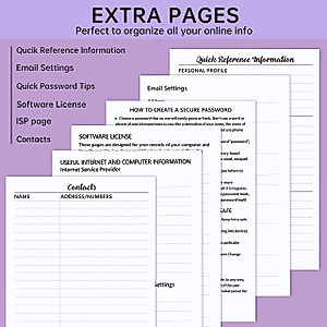 Password Book with Alphabetical Tabs - Medium Size Internet Address & Password Keeper Logbook, Hardcover Password Notebook