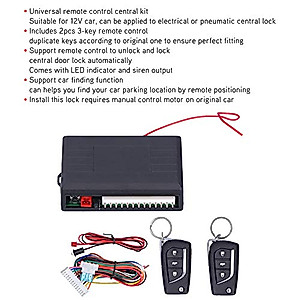Keyless Entry Door Lock Car,Universal Car Remote Central Kit,Auto Remote Door Lock Keyless Entry System Universal Control Central Locking Kit for 12V Car