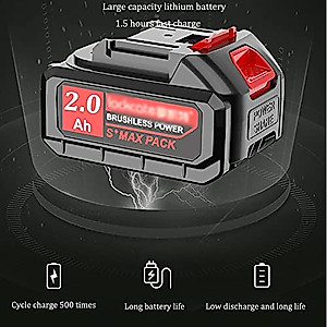 JNYB 2-in-1 Cordless Garden Trimmer, 20V Grass Trimmer/Edger with 1 2Ah Batteries & Charger, Adjustable Head and Telescopic Handle Grass Cutter Machine