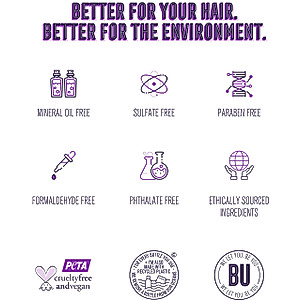 Purple Conditioner for Blonde, Platinum & Gray/Silver Hair. Reduce Brassy Yellow Tones. Toner for Bleached & Highlighted Hair - Moisturises - Cruelty Free, No Parabens or Sulfates - 237 ml