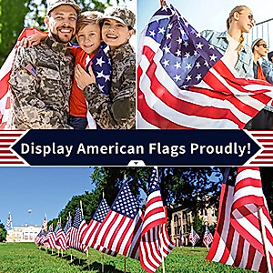 CASTDREAM American US Flag 3x5, 2 Pack Vibrant Color & Fade Resistant US Flags for Outside 3x5 ft Flags Double Stitched Long Lasting Polyester with Durable Brass Grommets USA Flag
