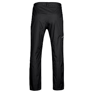 Little Donkey Andy Women's Lightweight Waterproof Rain Pants Breathable Hiking Pants for Outdoor Fishing Black XS