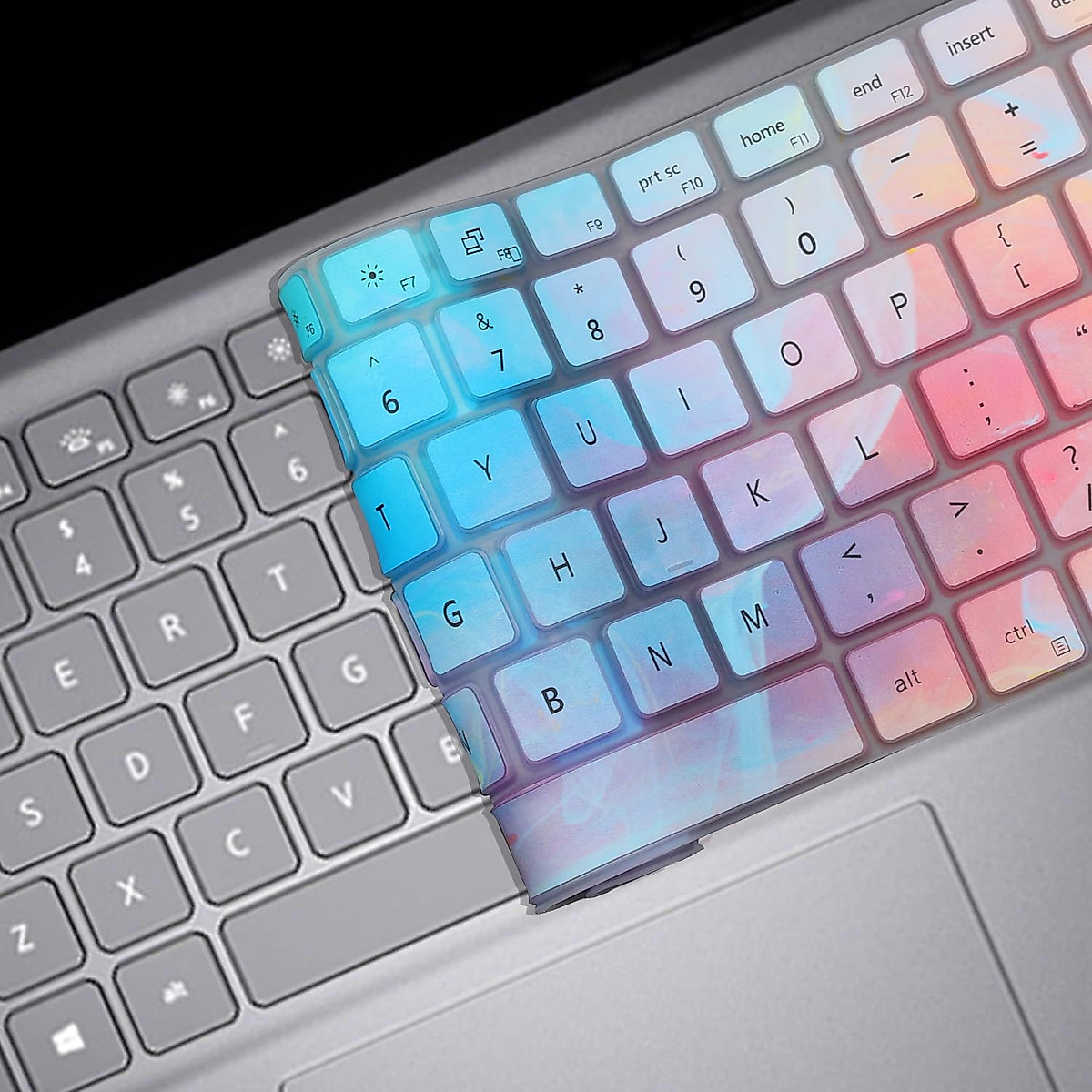 Colorful Keyboard Cover for Dell Inspiron 16 5630 5635 5620 5625 7635 7630, Dell Inspiron 14 5430 5435 7430 7435 5420 5425 7420 7425 7415 Keyboard Skin, Dell Inspiron 13 5310, Latitude 3320 3420