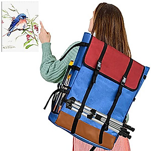 Art Portfolio Case, Art Portfolio Case 18 X 24, Large Art Portfolio Bag Art Portfolio Tote, Art Supply Bag for Art Supplies Storage, Artwork Case Drawing Sketching Painting Artboard Organizer Backpack