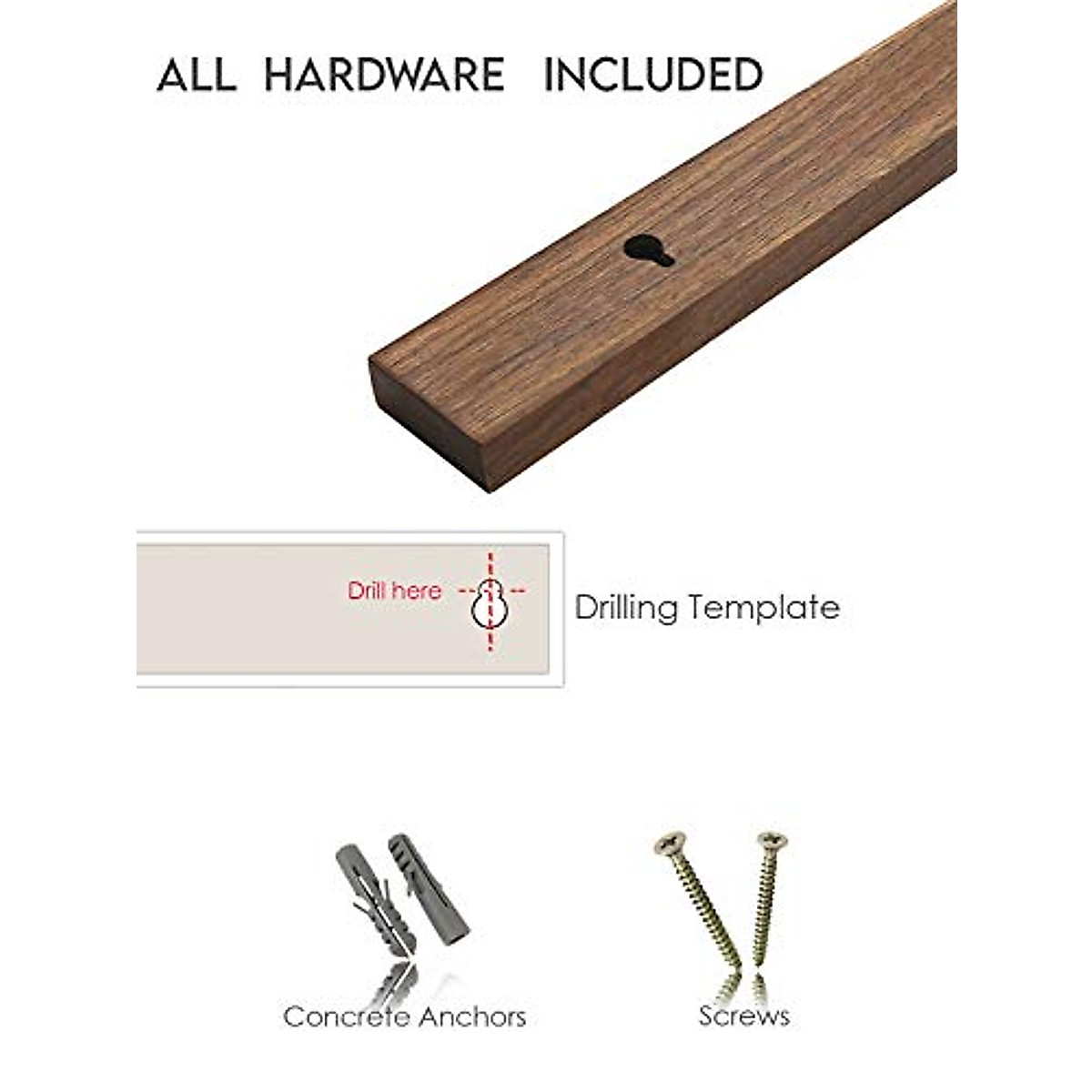 Walnut Wood Magnetic Knife Holder 16 inch Powerful Magnetic organizing kitchen Space-Saving- knifes - metal tools heavy duty strip