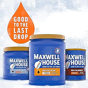 Maxwell House Breakfast Blend Light Roast Ground Coffee (38.8 oz Canister)