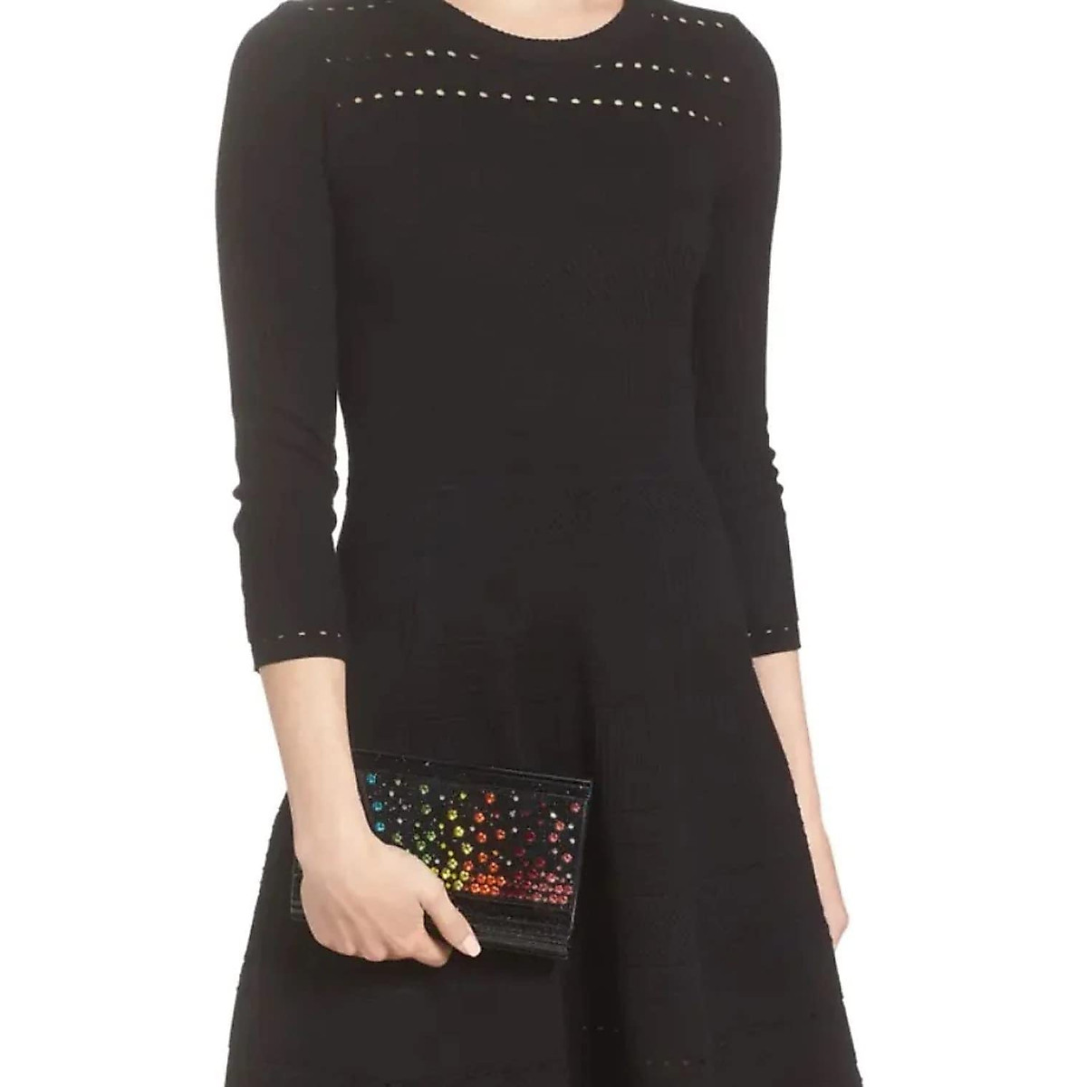 Kurt Geiger London Party Envelope Crystals Black One Size