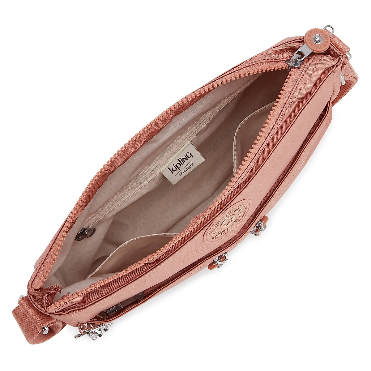 Kipling New Angie Crossbody Bag Dt Warm Rose