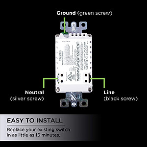 Enbrighten 55256 Z-Wave Plus Smart Receptacle, Works with Alexa, Google Assistant, Tamper-Resistant, 1 ZWave 1 Always On Outlet Hub Required, White