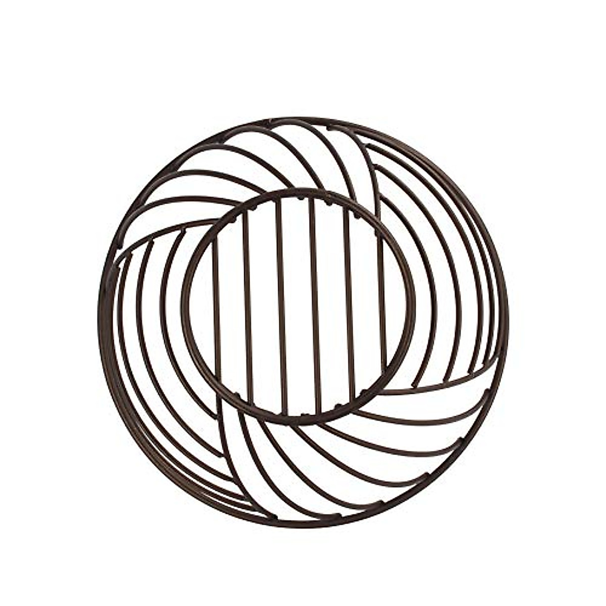 Spectrum Diversified Wright Small Steel Wire Produce Basket, Fruit Basket & Vegetable Holder, Modern Kitchen Countertop Food Storage Bowl, Bronze