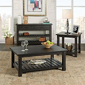 Martin Svensson Barn Door Solid Wood Sofa Console Table Antique Black