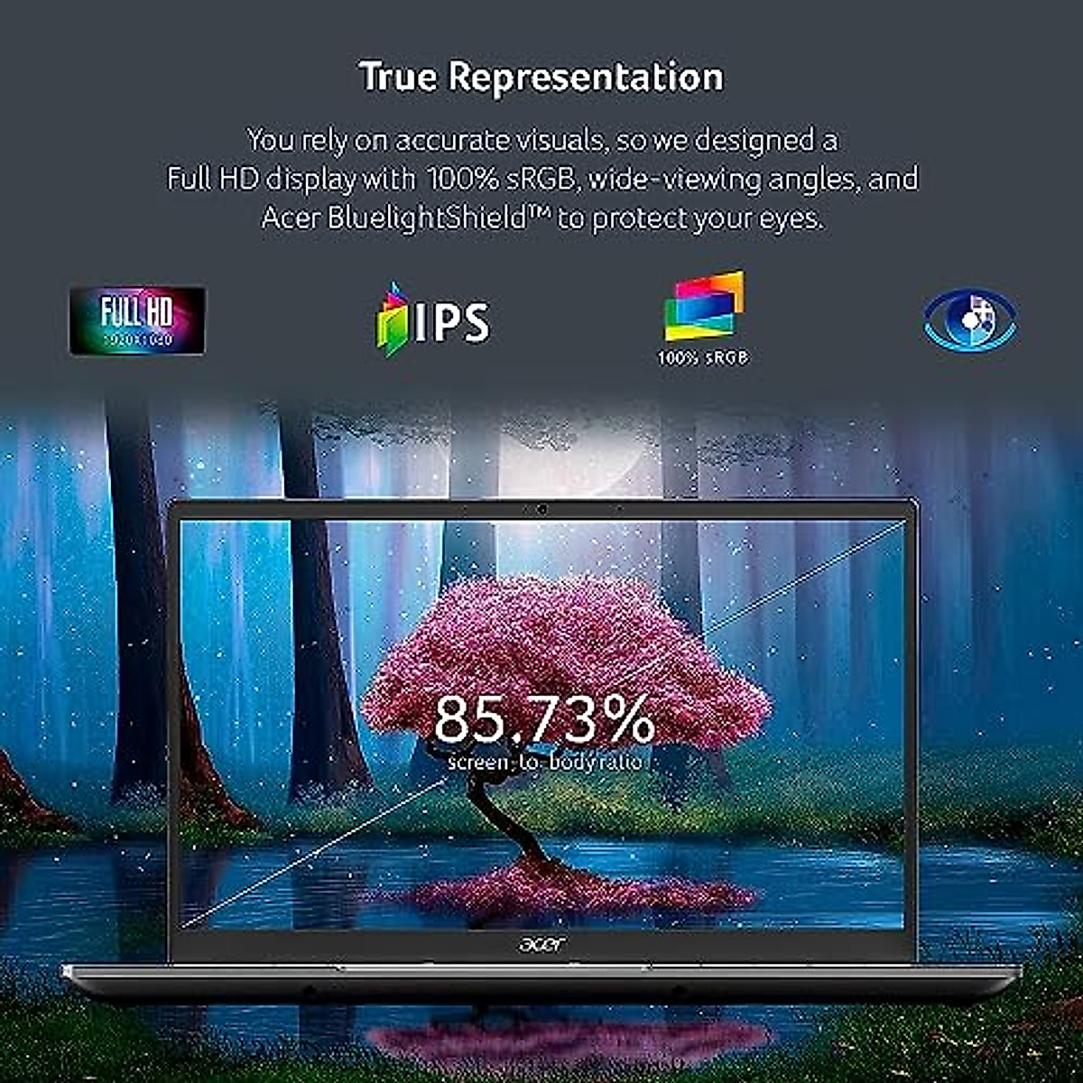 Acer 2023 Newest Swift X Laptop, 14" FHD Display, AMD Ryzen 7 5825U Processor, NVIDIA RTX 3050 Ti, 16GB RAM, 1TB SSD, 13 H of Use, Fingerprint Reader, Wi-Fi 6, Backlit KB, Thin & Light, Windows 11