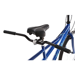 Pacific Dualie Adult Tandem Cruiser Bike, Two-Rider Bicycle for Men and Women, 26-Inch Wheels, 21-Speed, Linear Pull Brakes, Blue