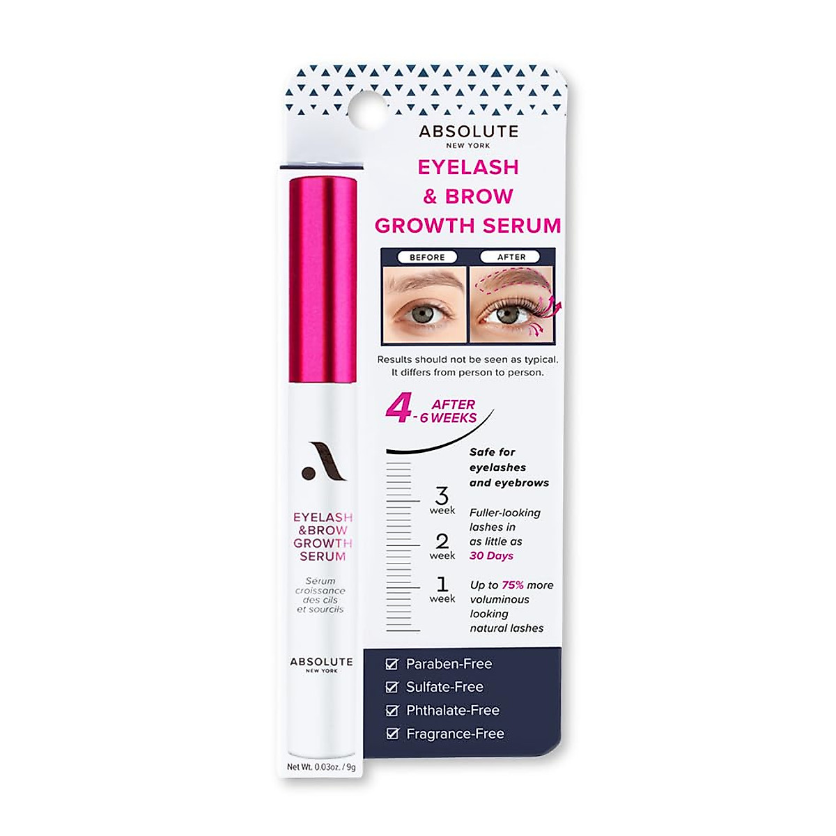 Absolute New York Eyelash & Brow Growth Serum