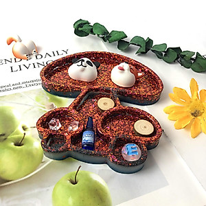 Xidmold Tray Resin Mold, Mushroom Shaped Tray Silicone Mold, Epoxy Resin Casting Molds for Jewelry Storage, Fruit Food Dish, Home Decor