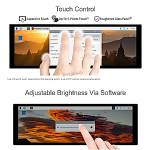 7.9inch Capacitive Touch 400×1280 IPS DSI Interface Display Panel LCD Supports Raspberry Pi 4B/3B+/3A+, CM3/3+/4 @XYGStudy
