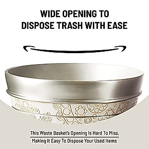 Popular Bath Madeline, Waste Basket, Beige