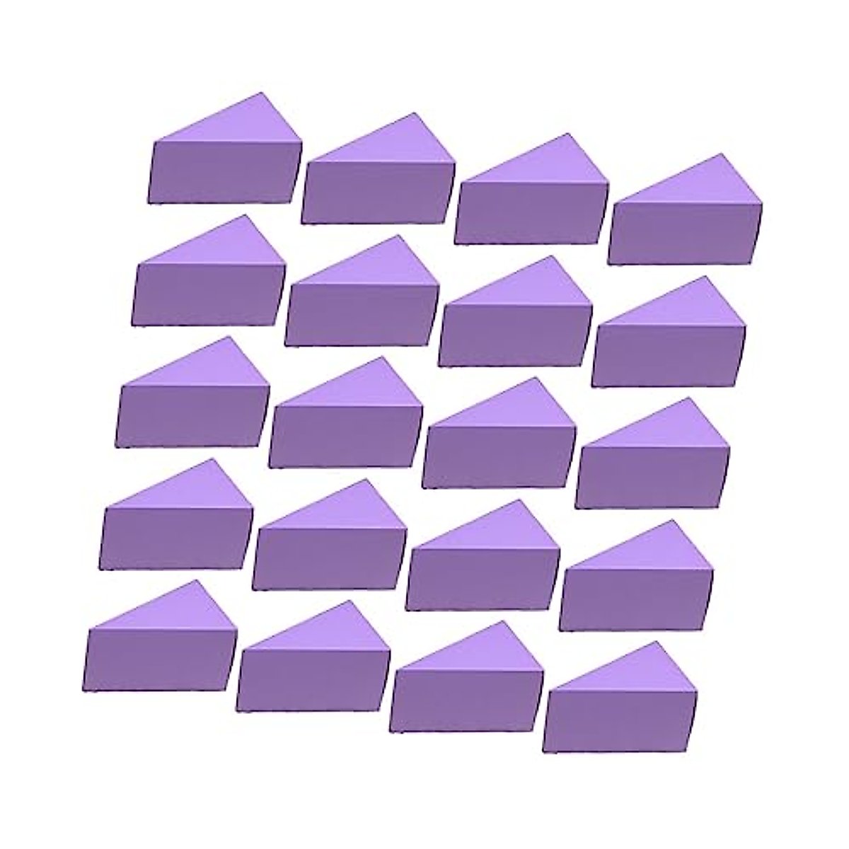HEMOTON 50pcs Boxes Mini Cake Boxes Cake Containers Mini Cupcake Boxes Candy Boxes Triangle Shape Paper Small Baking Boxes Violet Candy Box for Party Triangle Cake Boxes Creative Candy Box