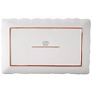 Mud Pie Chip and Dip Starfish Platter, White, Medium