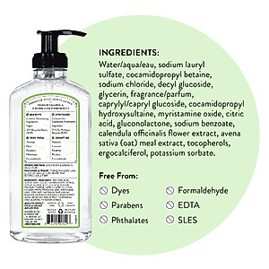 J.R. Watkins Liquid Hand Soap With Dispenser, Moisturizing Hand Soap, Alcohol-Free Hand Wash, Cruelty-Free, Liquid Soap For Bathroom or Kitchen, Aloe & Green Tea, 11 Fl Oz, 3 Pack