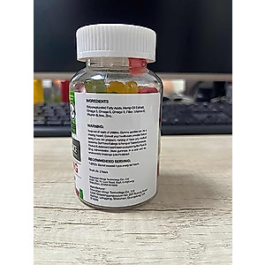 (2 Pack) Hemp Gummies 1,200,000mg High Strength - Fruity Gummy Bear with Hemp Oil, 100% Natural Hemp Candy Supplements