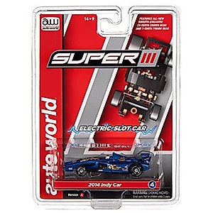 Auto World Super III 2014 INDY Car (JL Special Blue #2) HO Scale Slot Car