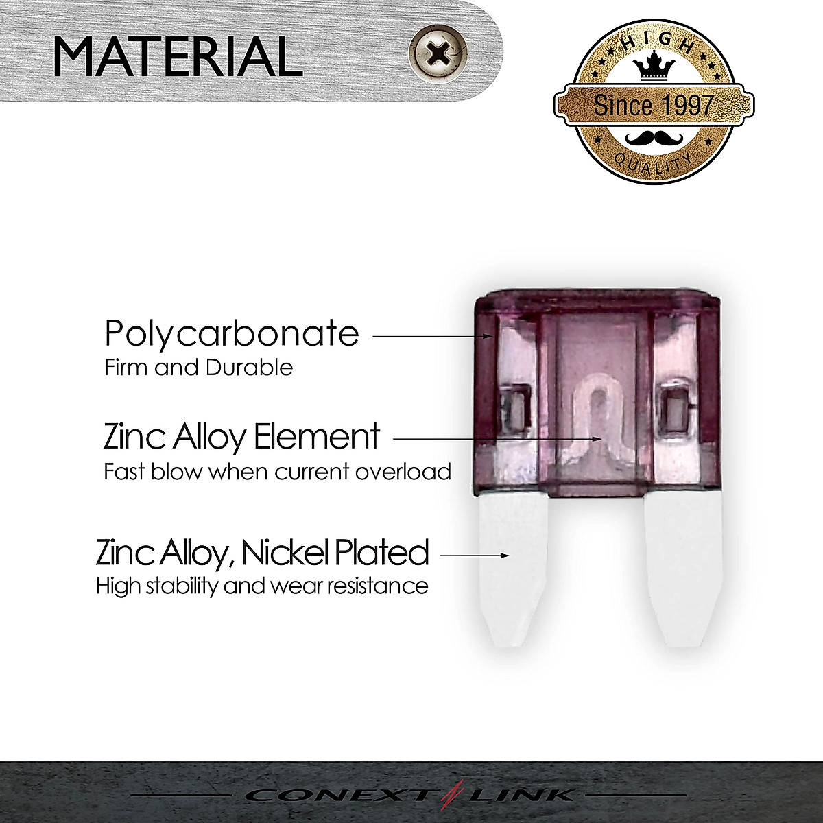 Conext Link 25 Pack 40A Amp APM ATM Fuses Small Mini Blade Fuses for Car Boat Truck SUV Automotive Replacement 32V （14232）