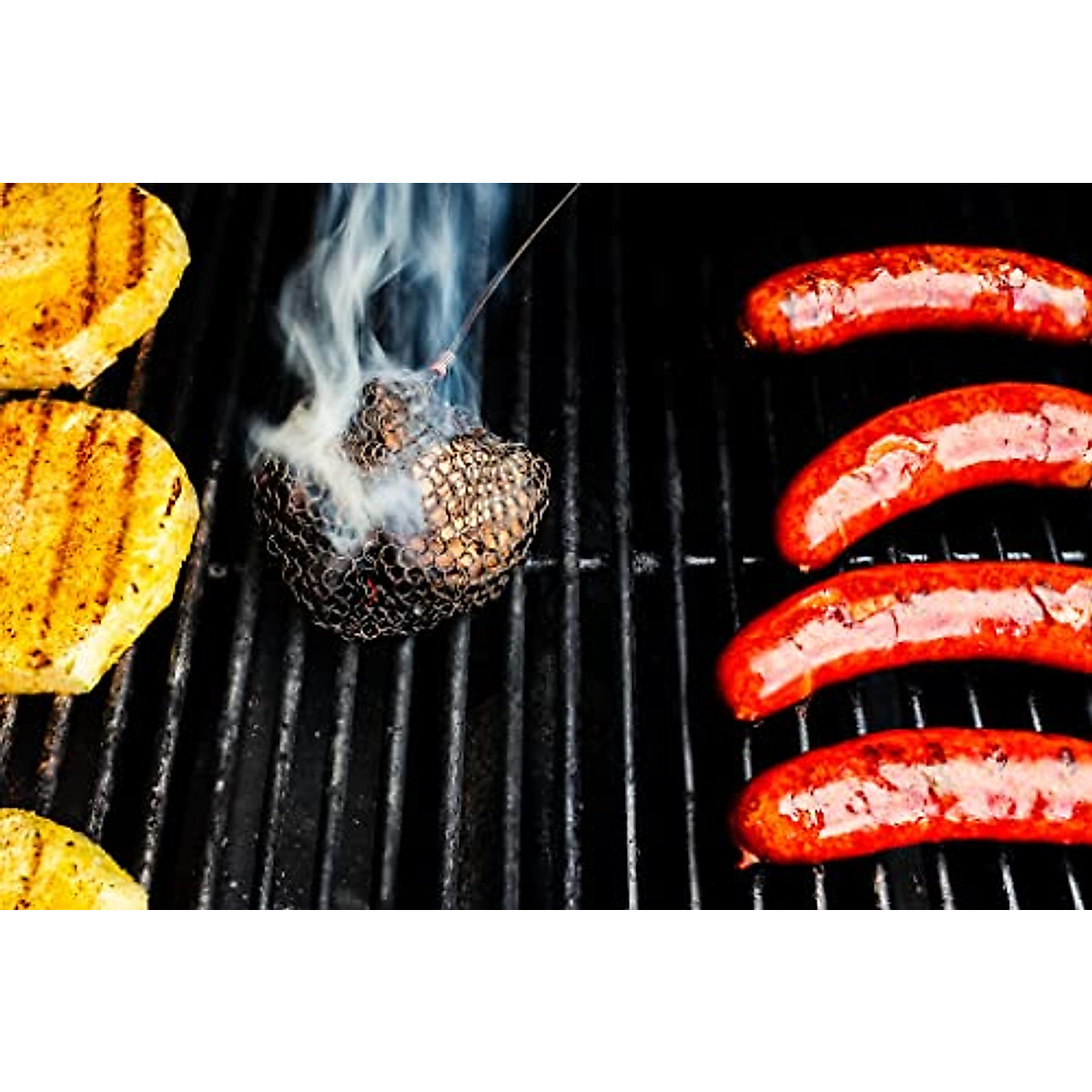 MailleTec The Smoke Sack - BBQ Smoking Bag for Wood Chips and Pellets, Compatible with All Grills