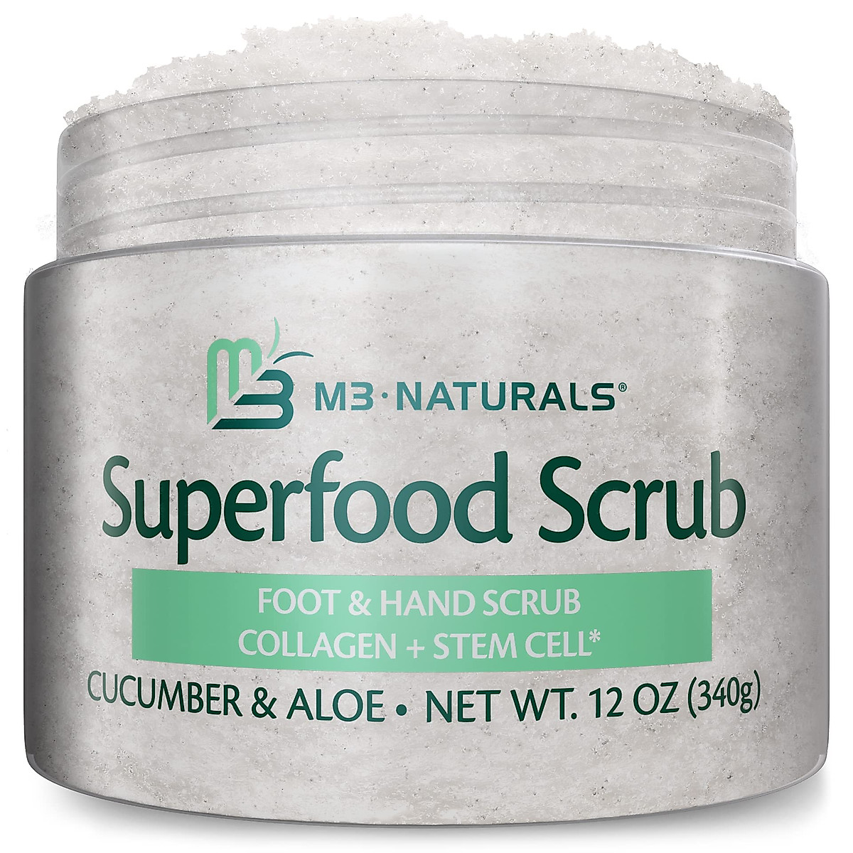 M3 Naturals Superfood Body Scrub 12 oz with Coffee Body Scrub 12 oz