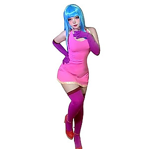 C-ZOFEK Women's Cosplay Dress with Gloves and Stockings (Large)