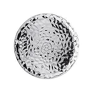 Alessi "Joy n 3" Round Tray in 18/10 Stainless Steel Mirror Polished, Silver