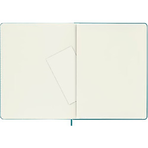 Moleskine Classic Notebook, Hard Cover, XL (7.5" x 9.5") Ruled/Lined, Reef Blue, 192 Pages