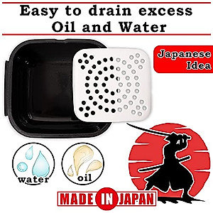 GOURLAB+ Microwave Cookware 6 in 1 Anyday Cookware Freezer & Oven Safe, Vegetable, Rice, Ramen Microwave Steamer BPA Free (Black) - Made in Japan…