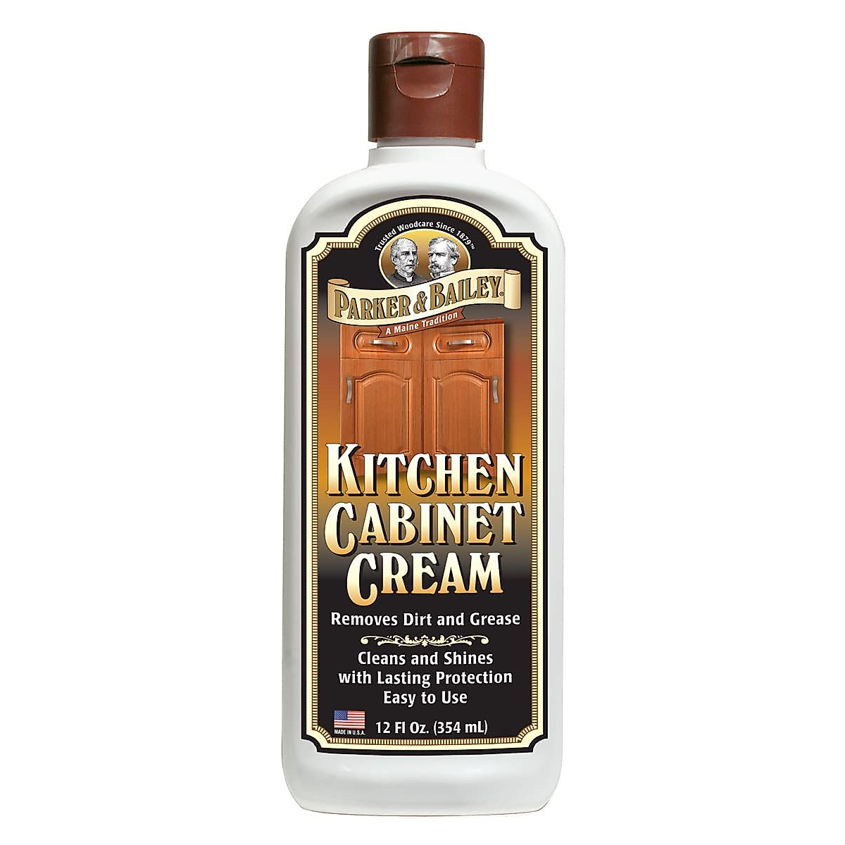 PARKER & BAILEY KITCHEN CABINET CREAM - Multi-surface Wood Cleaner and Polish Furniture Quick Shine Restorer Protector Cabinets Surface Cleaner House Cleaning Supplies Home Improvement