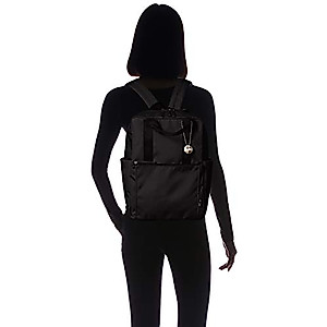Monica MONI-0238 Women's Eco Cordura Rucksack with Handle, Black