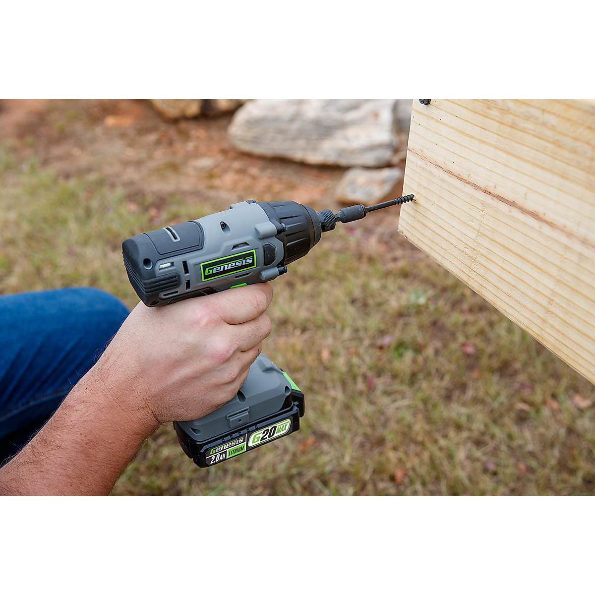 Genesis G20MAX GLID20B 20V Cordless 1/4" Impact Driver with Battery and Charger 2.0Ah, 1600 in-lbs, 2 Year Warranty
